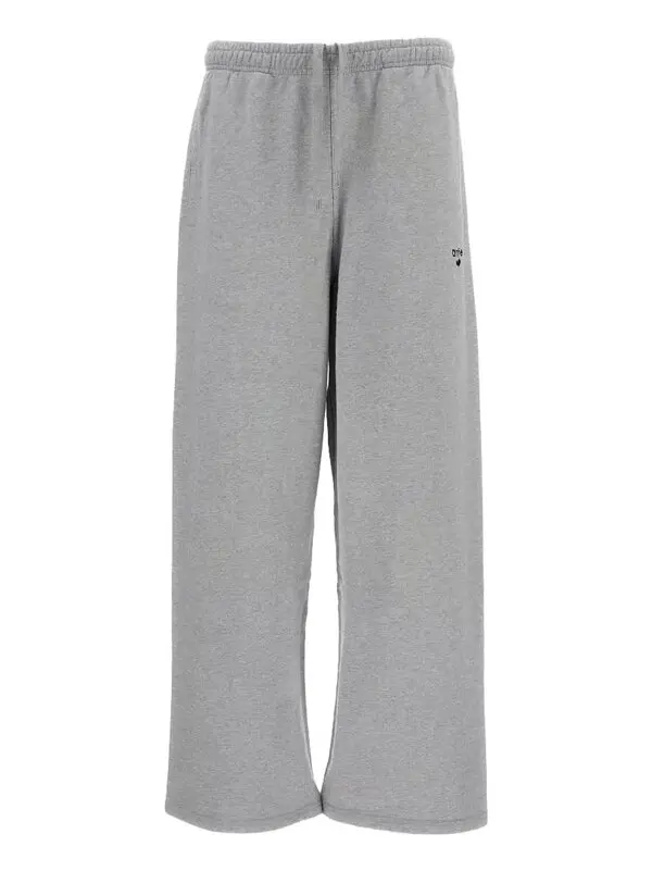 ARTE ANTWERP Cotton Logo Detail Track Pants - Grey