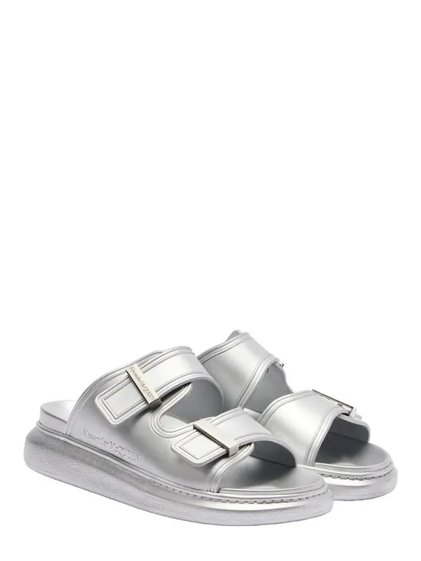 Alexander McQueen Hybrid Sandals - Silver