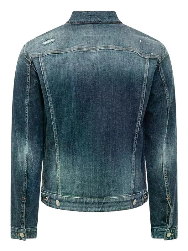 Dsquared2 Buttoned Denim Jacket - Blue
