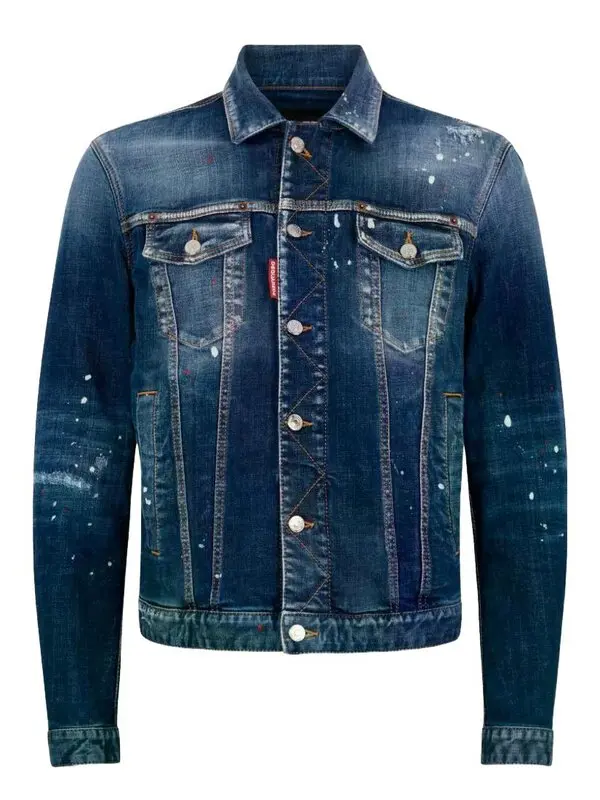 Dsquared2 Buttoned Denim Jacket - Blue