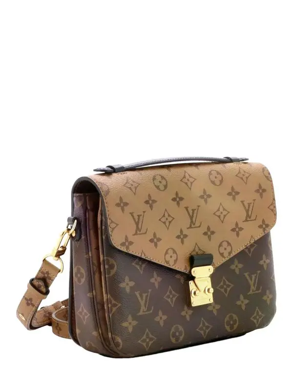 LOUIS VUITTON Pochette Metis Reverse Monogram Canvas Crossbody Bag - Brown