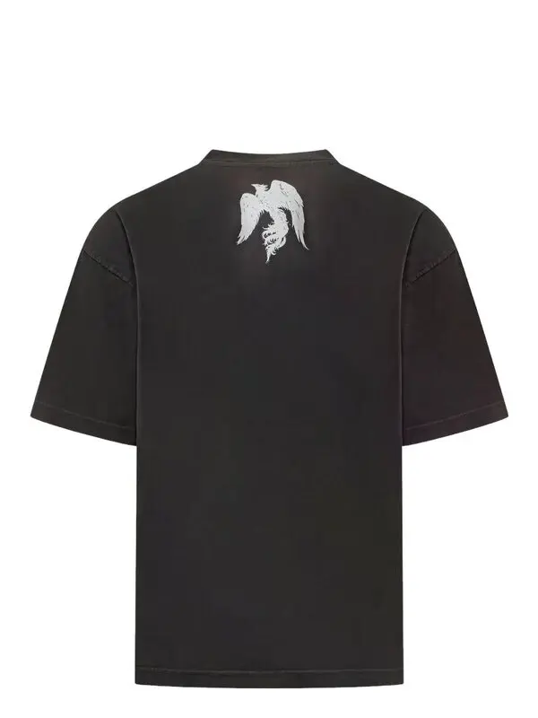 DIESEL® T-boggy-v6 Graphic-print T-shirt - Grey