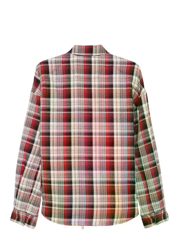 JUUN.J Plaid Zip Jacket - Red