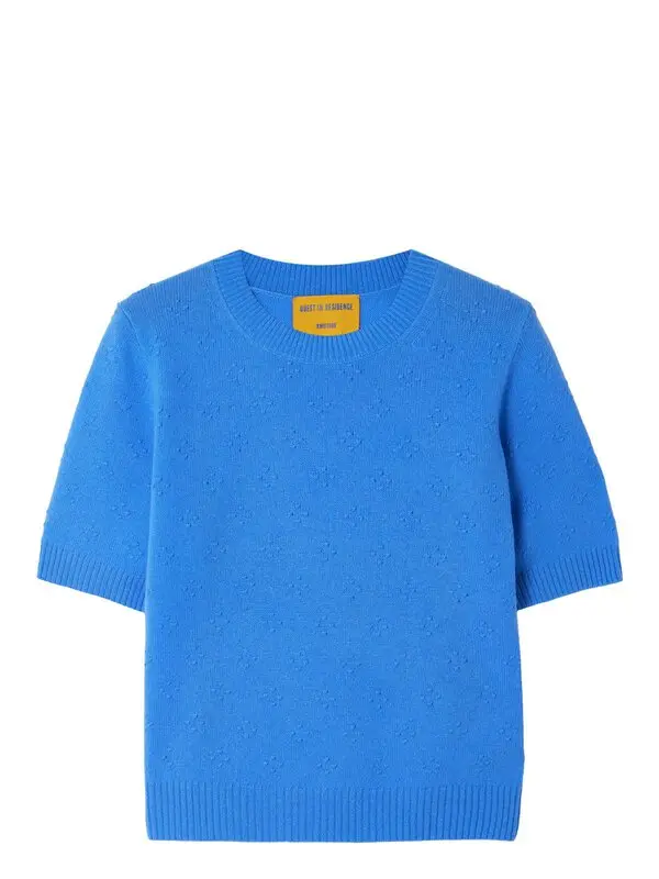 Guest In Residence Compass Cashmere T-shirt - Blue