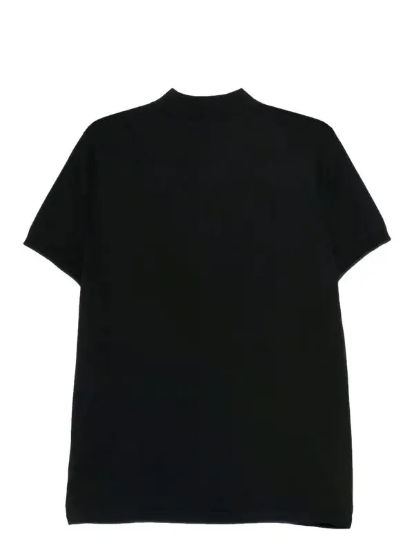 Aspesi Button Polo Shirt - Black