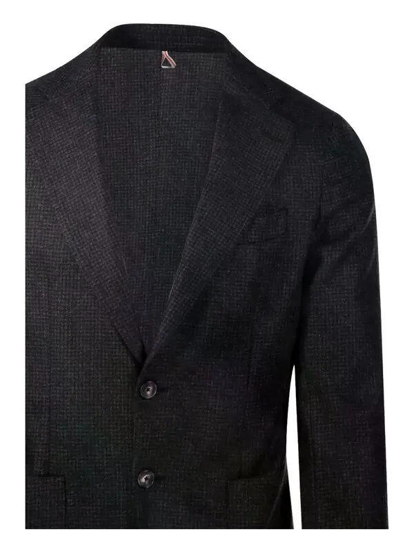 SANTANIELLO Front-pocket Button Blazer - Brown