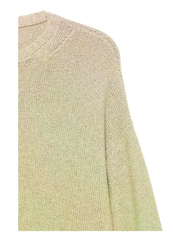 Marina Rinaldi Knitted Crew Neck Sweater - Neutrals