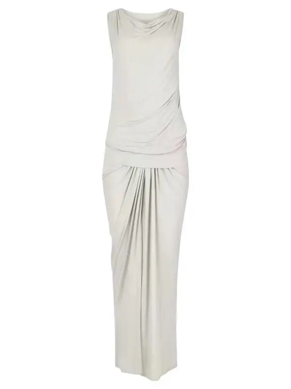 ENTIRE STUDIOS Cowl Draped Midi Dress - Neutrals