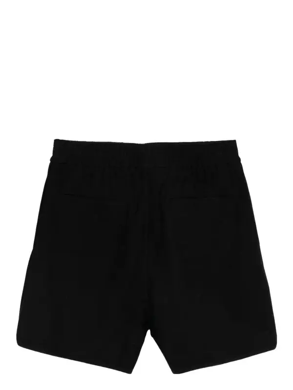 Emporio Armani Patterned Track Shorts - Black