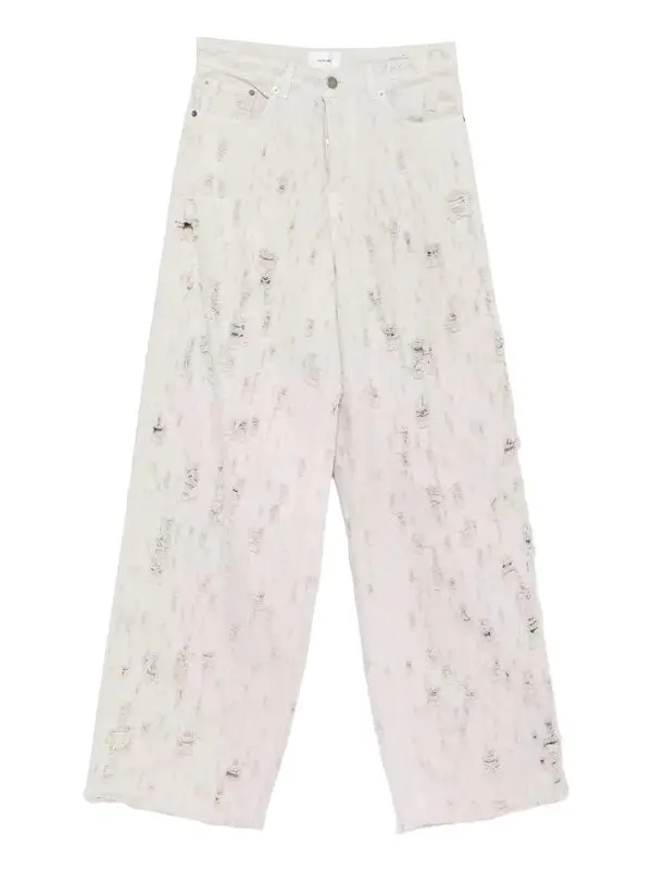 HAIKURE Bethany Bull Destroy Distressed Jeans - Grey