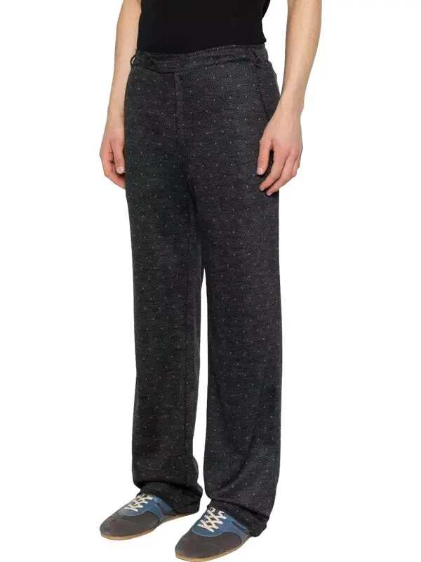 KIKO KOSTADINOV Sargo Patterned Trousers - Black