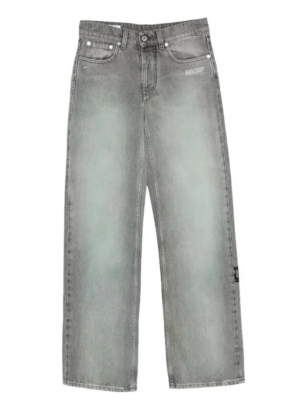 Off-White Logo-patch Jeans - Grey
