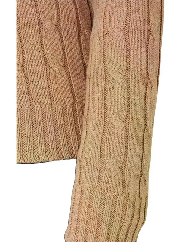 Polo Ralph Lauren Cable Knit V-neck Sweater - Neutrals