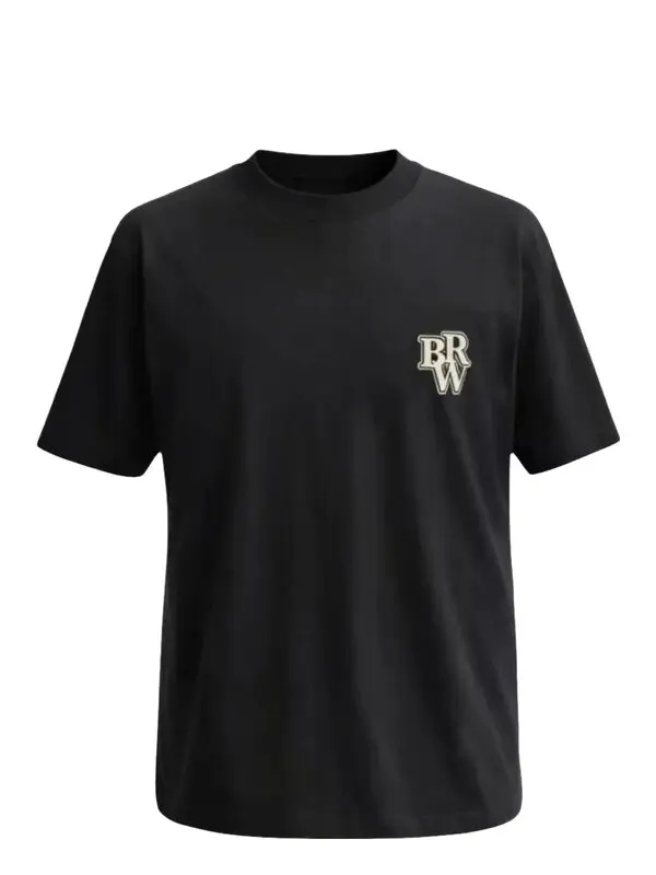 BARROW Graphic Print Jersey T-shirt - Black