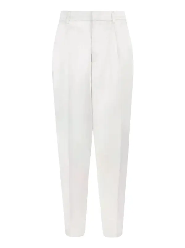 Philipp Plein Satin Trousers - White