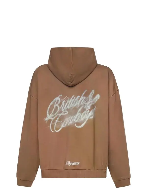 REPRESENT British Cowboys Cotton Hoodie - Brown