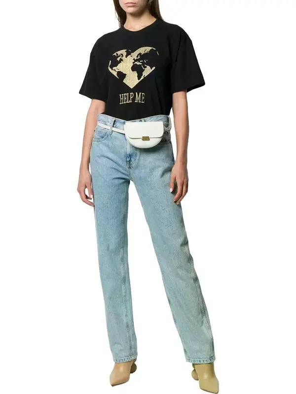 Alberta Ferretti Help Me T-shirt - Black