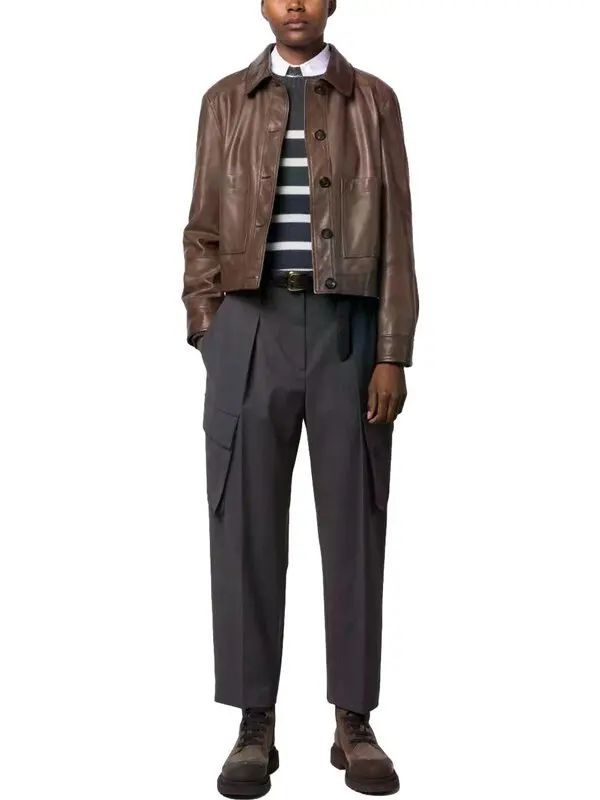 Brunello Cucinelli Tailored Drawstring Trousers - Grey