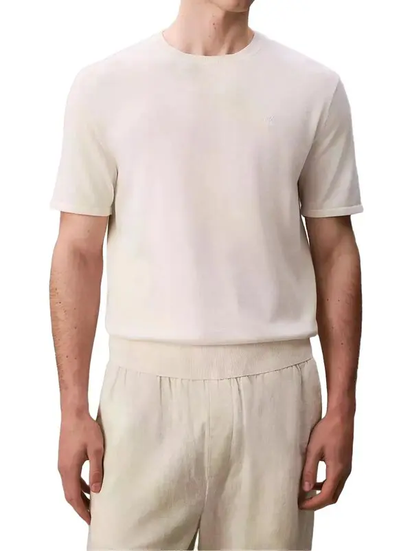 Calvin Klein Pima Knitted Sweater - Neutrals