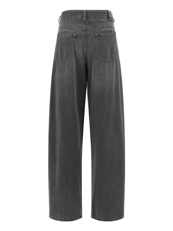 Max Mara Allegra Five-pocket Wide Leg Jeans - Grey