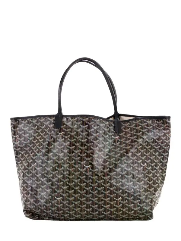 Goyard Saint Louis Coated Canvas Gm Tote Bag - Black