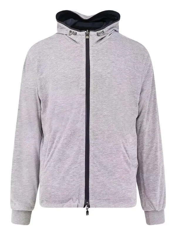 Corneliani Zip-up Reversible Cotton Jacket - Blue