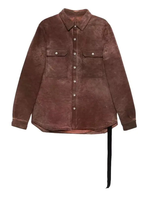 Rick Owens Padded Shirt Jacket - Brown