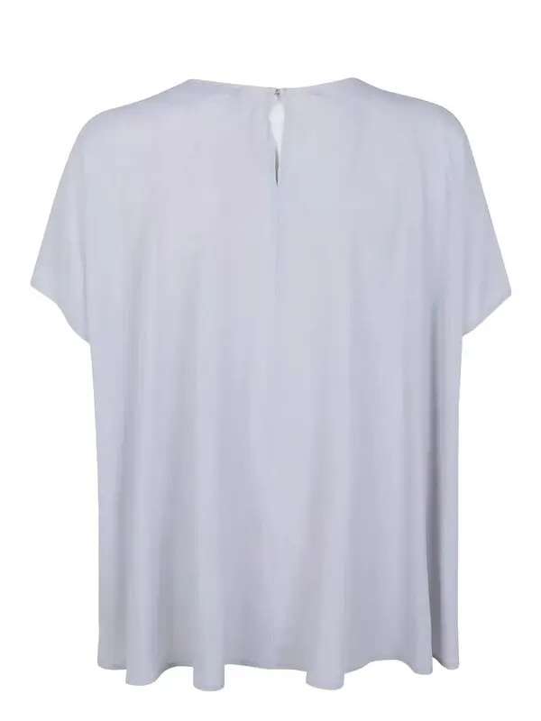 Fabiana Filippi Embellished Round Neck Top - Grey