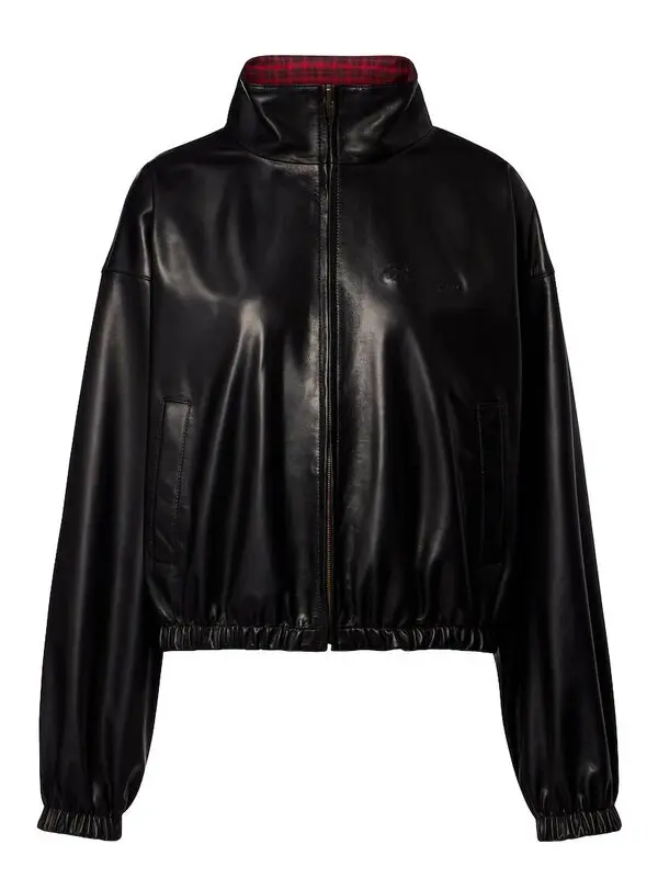 Balenciaga Reversible Leather Jacket - Black
