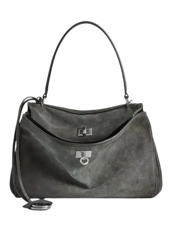 Balenciaga Turn-lock Fastening Shoulder Bag - Grey