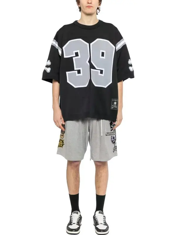 MASTERMIND WORLD Logo-appliqué Shorts - Grey