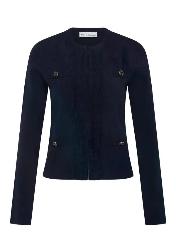 Rebecca Vallance Ryne Ruffled Cardigan - Blue