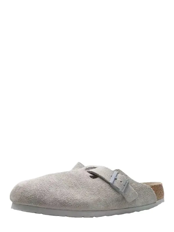 BIRKENSTOCK Boston Soft Footbed Suede Clogs - Neutrals