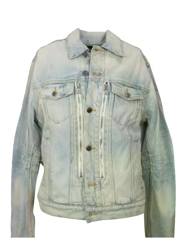 Amiri Mx2 Trucker Zipped Denim Jacket - Blue