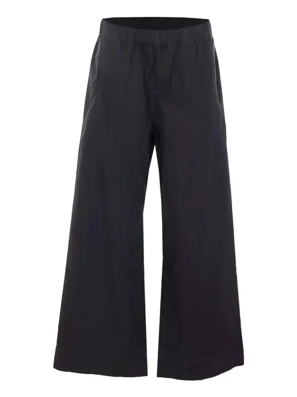 TRUE AVENUE Elasticated-waistband Trousers - Black