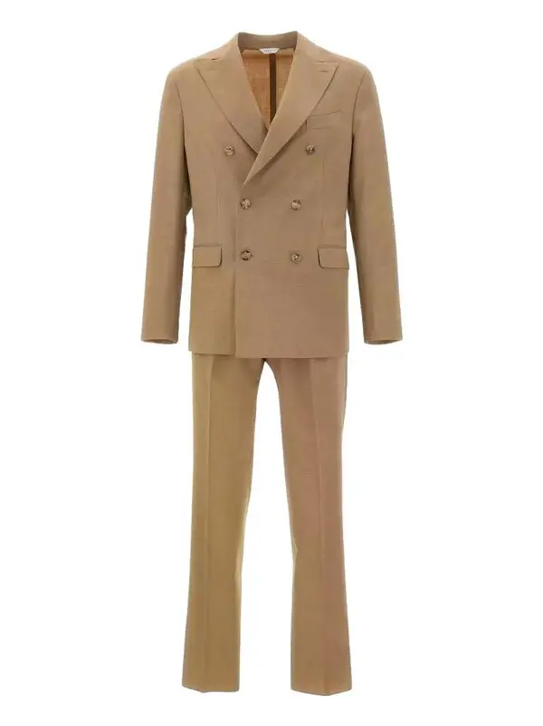 Boglioli Double-breasted Peaked-lapel Suit - Neutrals
