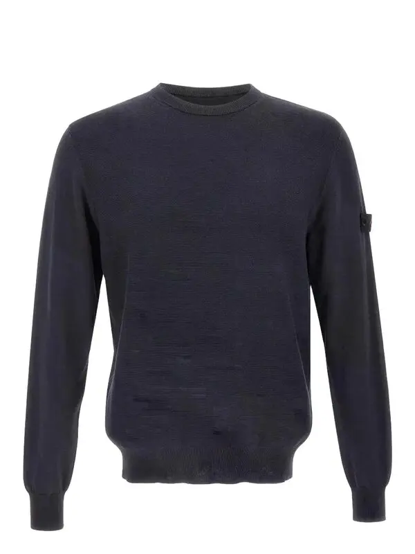 Peuterey Logo-patch Crew-neck Sweatshirt - Blue