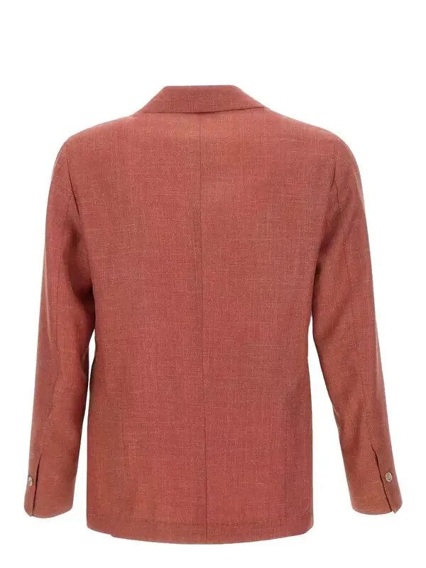 BARBA NAPOLI Easy J Mono Lapel Blazer - Red