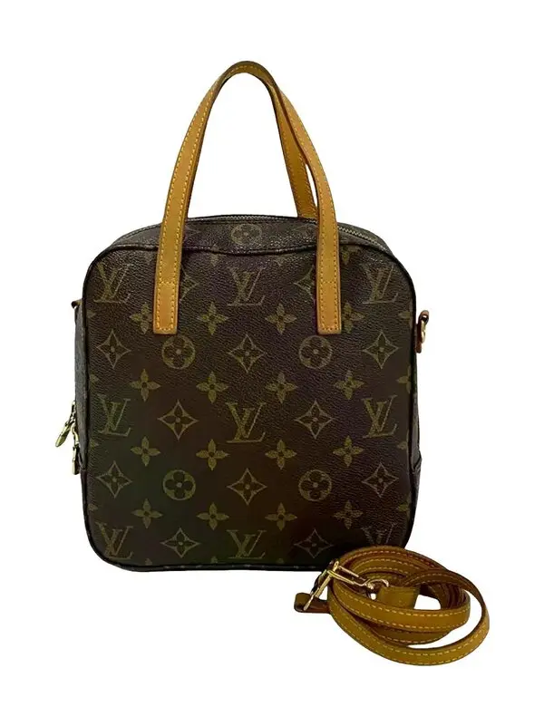 LOUIS VUITTON 2003 Monogram Spontini Satchel - Brown