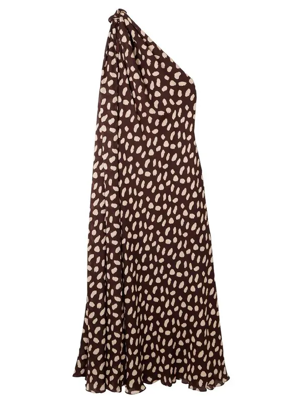 Johanna Ortiz One-shoulder Printed Maxi Dress - Multi