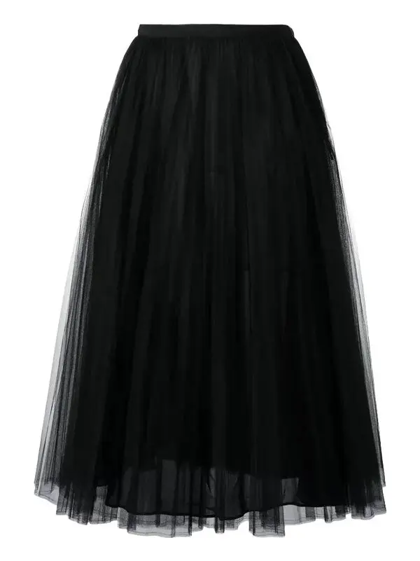 Valentino Garavani Tulle A-line Skirt - Black