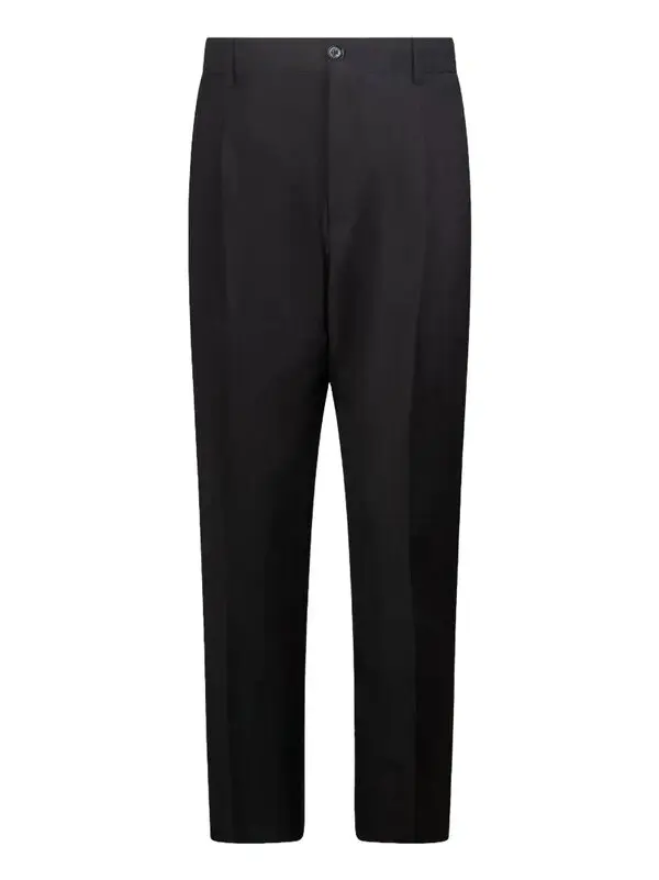 BE ABLE Pleated Wool Trousers - Black