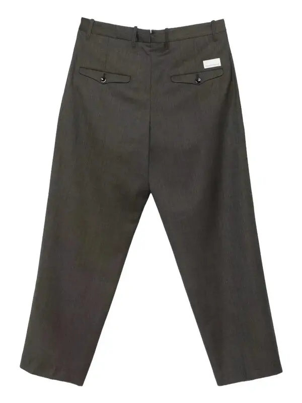 NINE:INTHE:MORNING Kai Pleated Trousers - Brown
