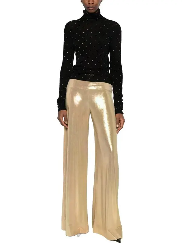 Norma Kamali High-waisted Pants - Gold