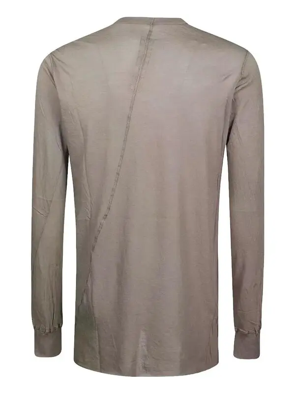 Rick Owens Basic Long-sleeve Cotton T-shirt - Neutrals