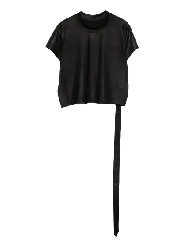 Rick Owens Tie Detail T-shirt - Black