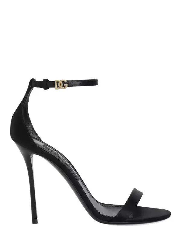 Dolce & Gabbana Keira Buckle-strap Heeled Sandals - Black