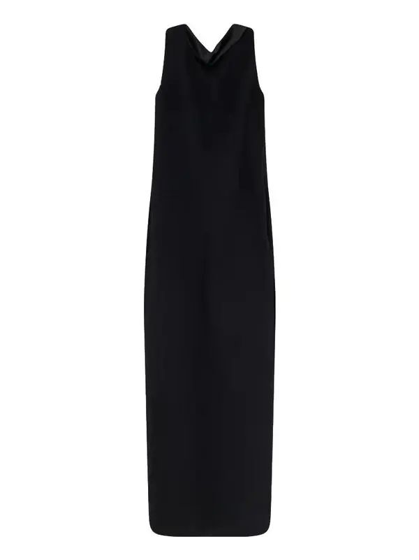 Max Mara Sleeveless Dress With Cowl Neck - Black