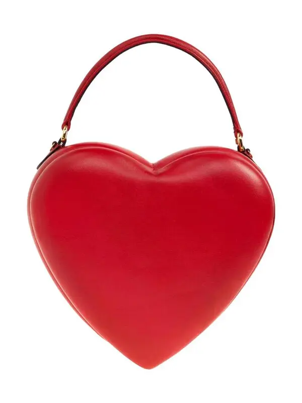 Moschino Heart-shaped Top Handle Bag - Red