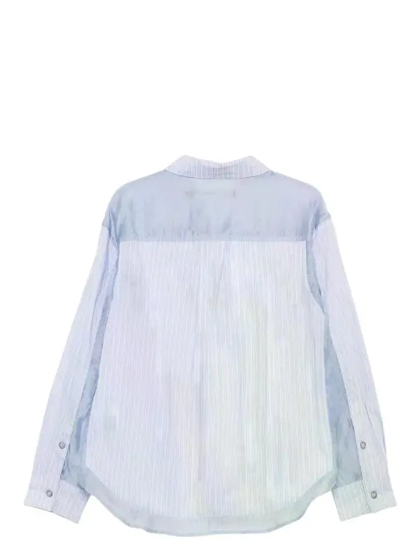 Andersson Bell Striped Panelled Shirt - Blue